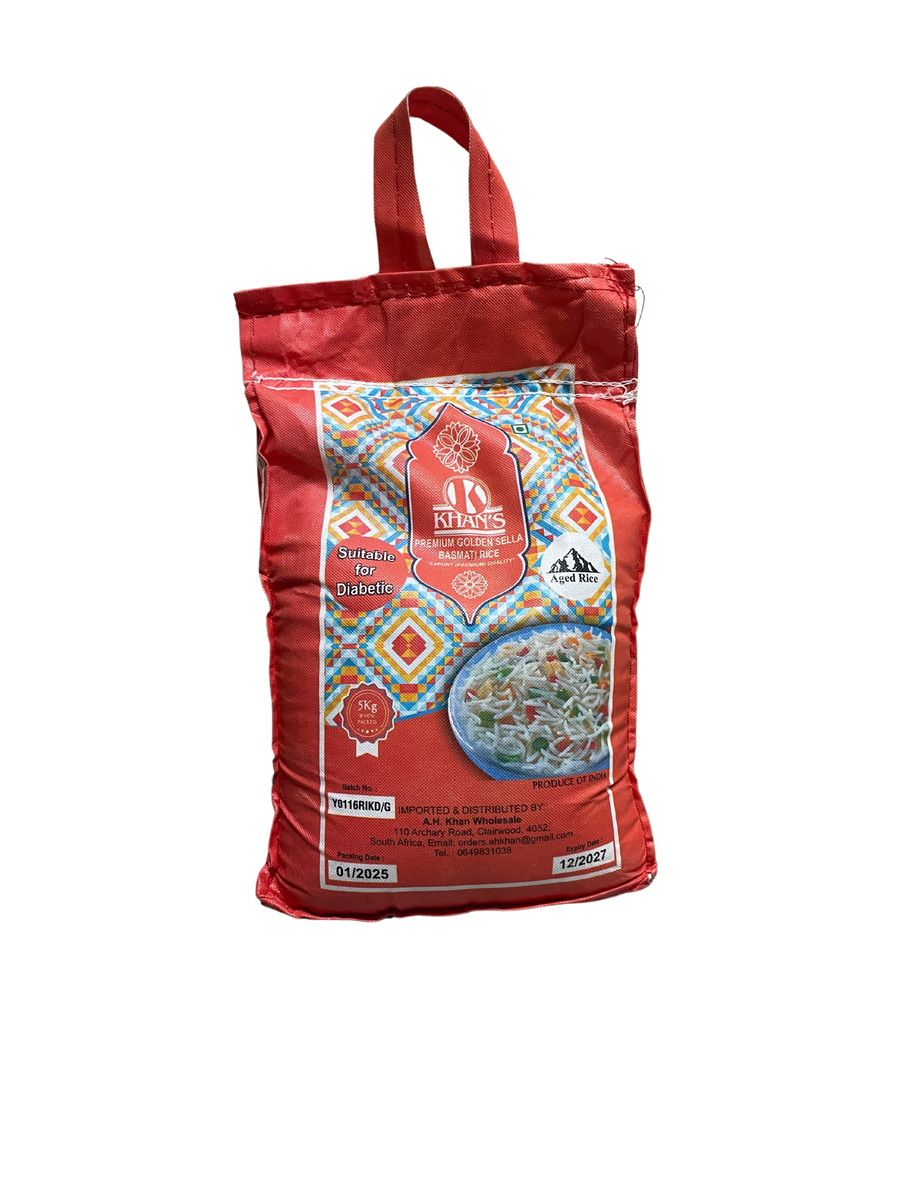 Basmati Rice - Khan's Golden Sella – AH Khan Wholesale (PTY) LTD